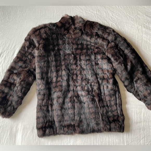 Vintage | Jackets & Coats | 8s Boxy Rabbit Fur Coat | Poshmark